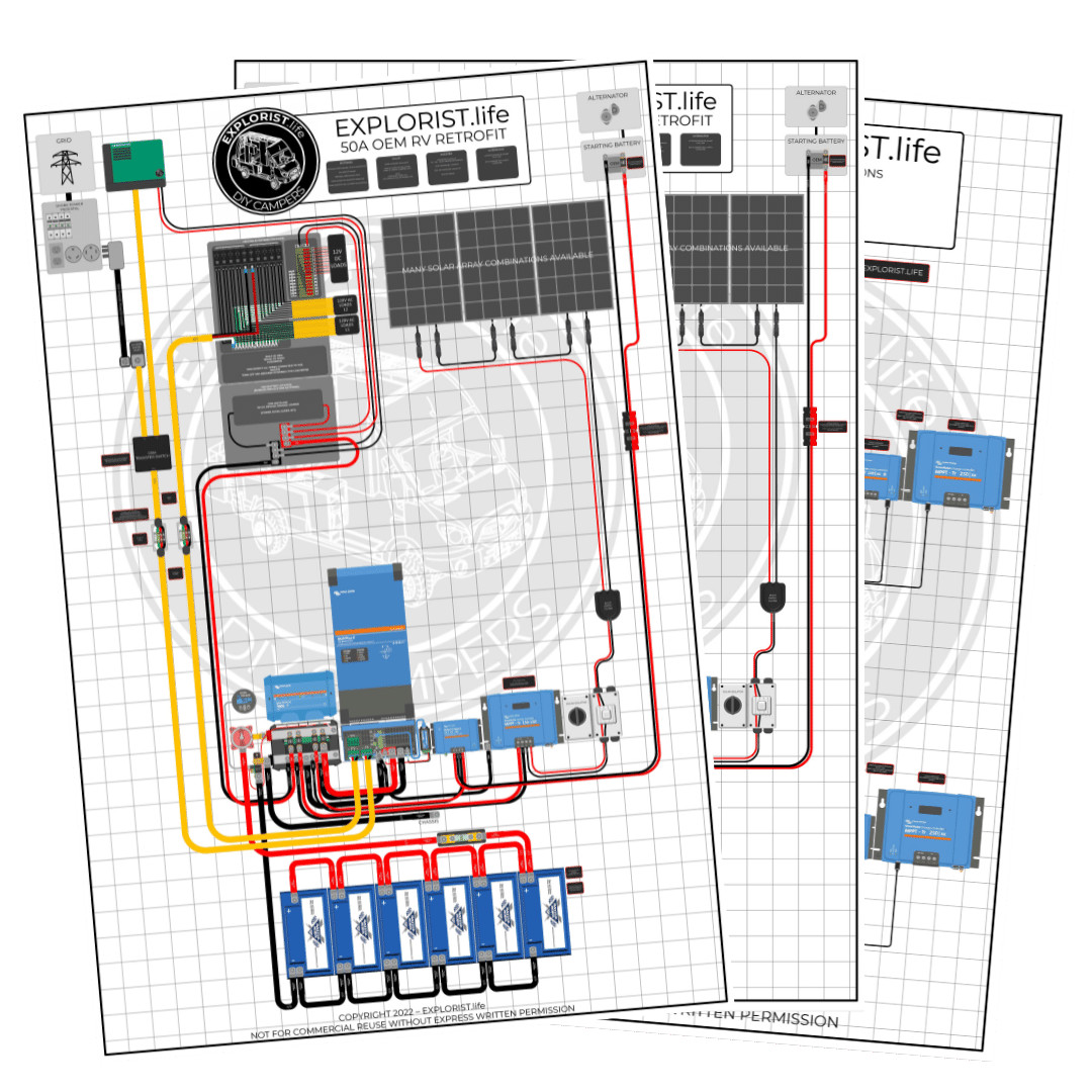 50A OEM RV Solar Retrofit Wiring Diagram - EXPLORIST.life