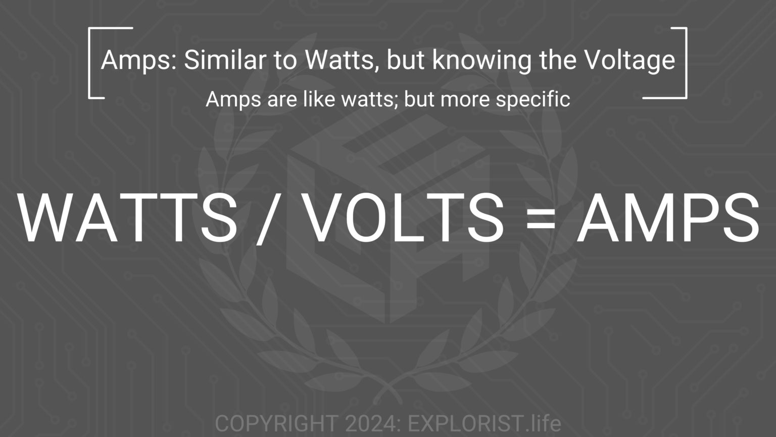 Basic Electrical Terminology - EXPLORIST.life